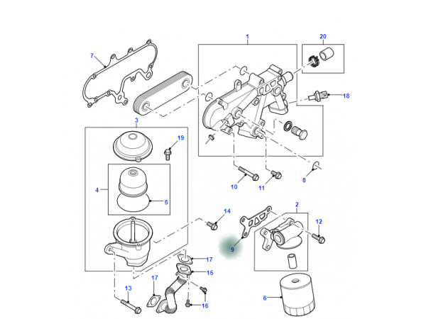 Gasket - Oil Filter Housing - Td5